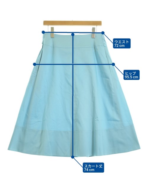 Drawer（ドロワー）ロング・マキシ丈スカート 青 サイズ:38(M位