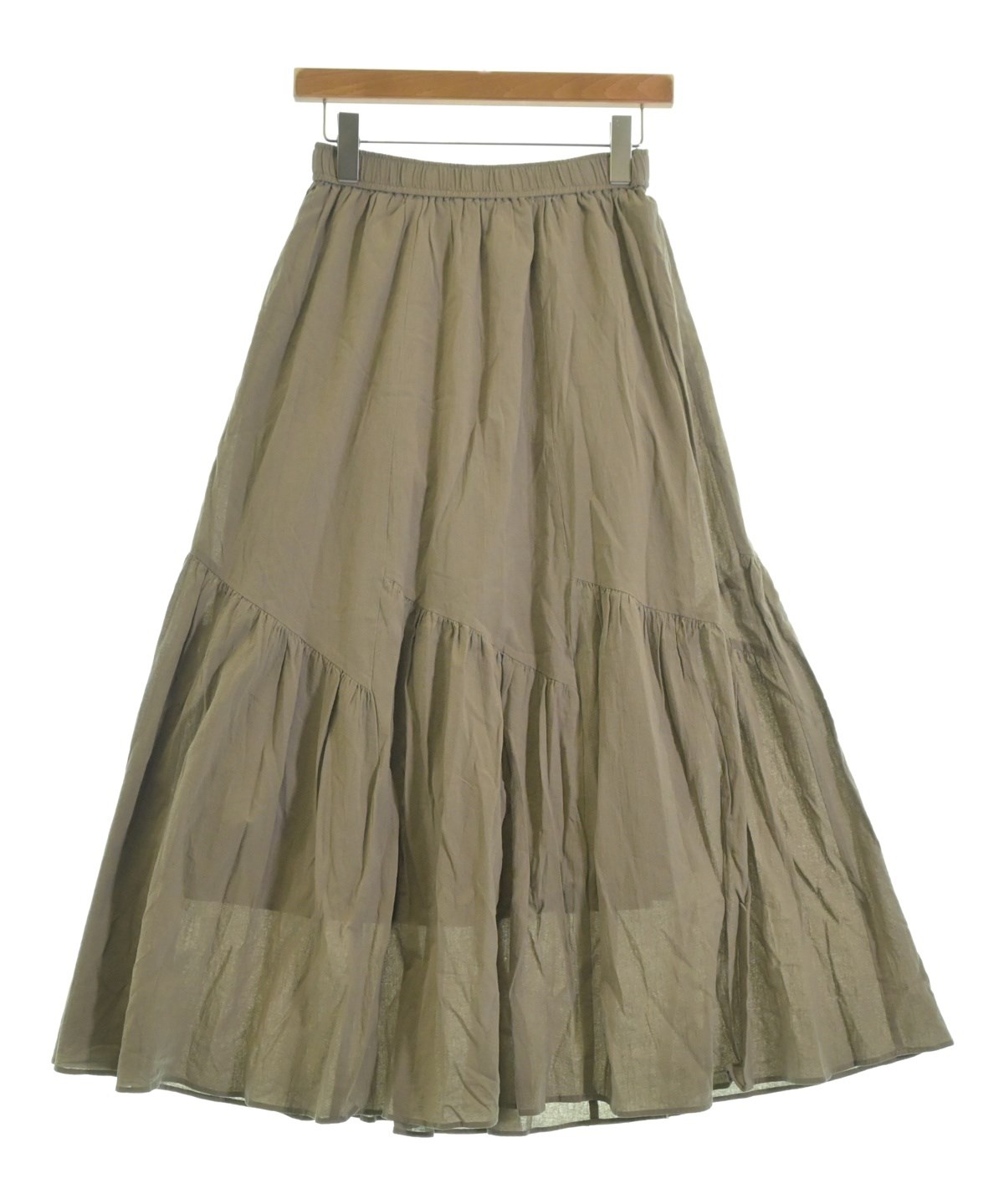 green label relaxing（グリーンレーベルリラクシング）ロング・マキシ丈スカート ベージュ サイズ:-(M位) レディース ...