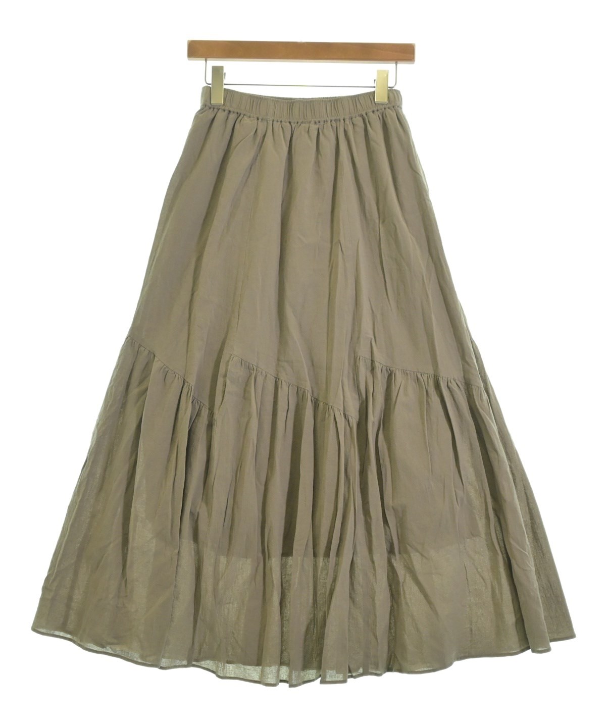 green label relaxing（グリーンレーベルリラクシング）ロング・マキシ丈スカート ベージュ サイズ:-(M位) レディース ...