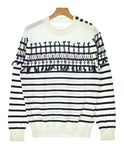 sacai（サカイ）ニット・セーター 白 サイズ:1(S位) メンズ