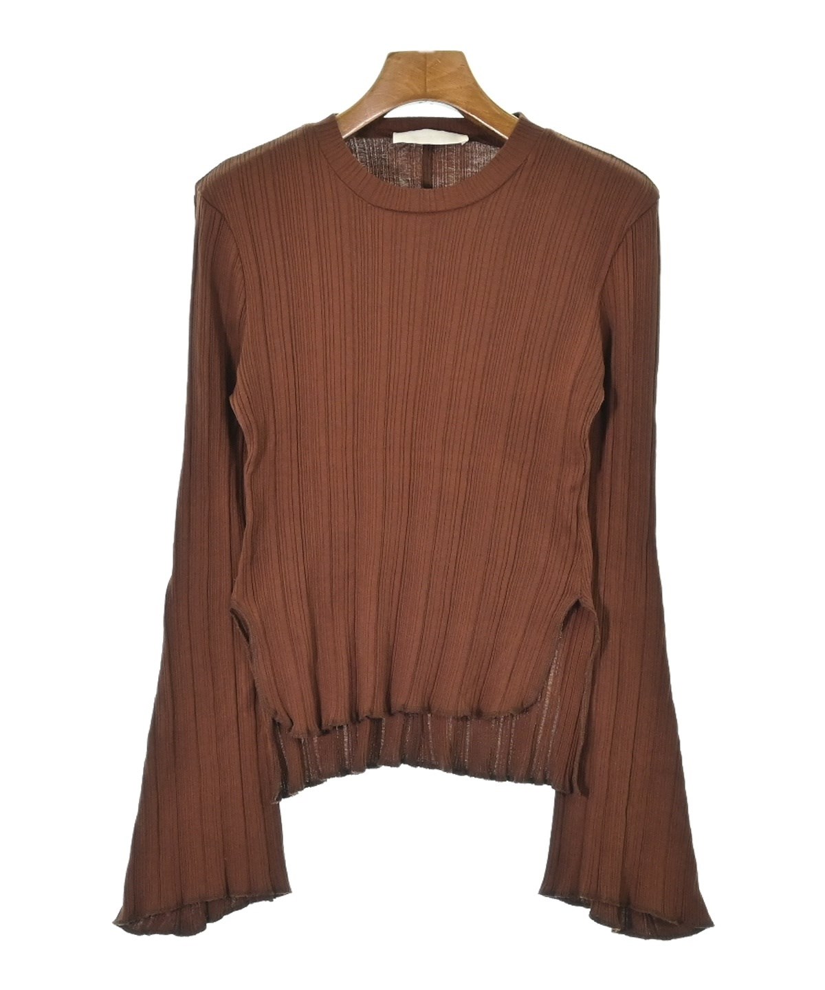 Mame Kurogouchi マメ　クロゴウチ Tシャツ・カットソー レディース 【古着】【中古】 Mame Kurogouchi（マメクロゴウチ）Tシャツ・カットソー 茶 サイズ:1(S