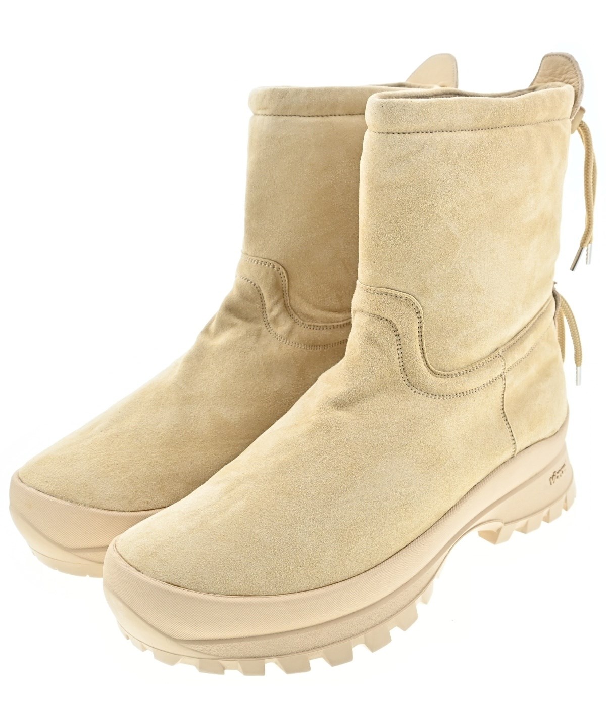 AURALEE（オーラリー）ブーツ ベージュ サイズ:UK9(27.5cm位) メンズ