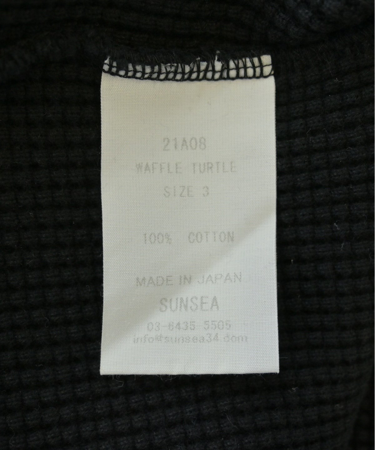 SUNSEA（サンシー）Tシャツ・カットソー 黒 サイズ:3(L位) メンズ/2200563360049 |【公式】ブランド古着・中古通販はRAGTAG（ラグタグ）