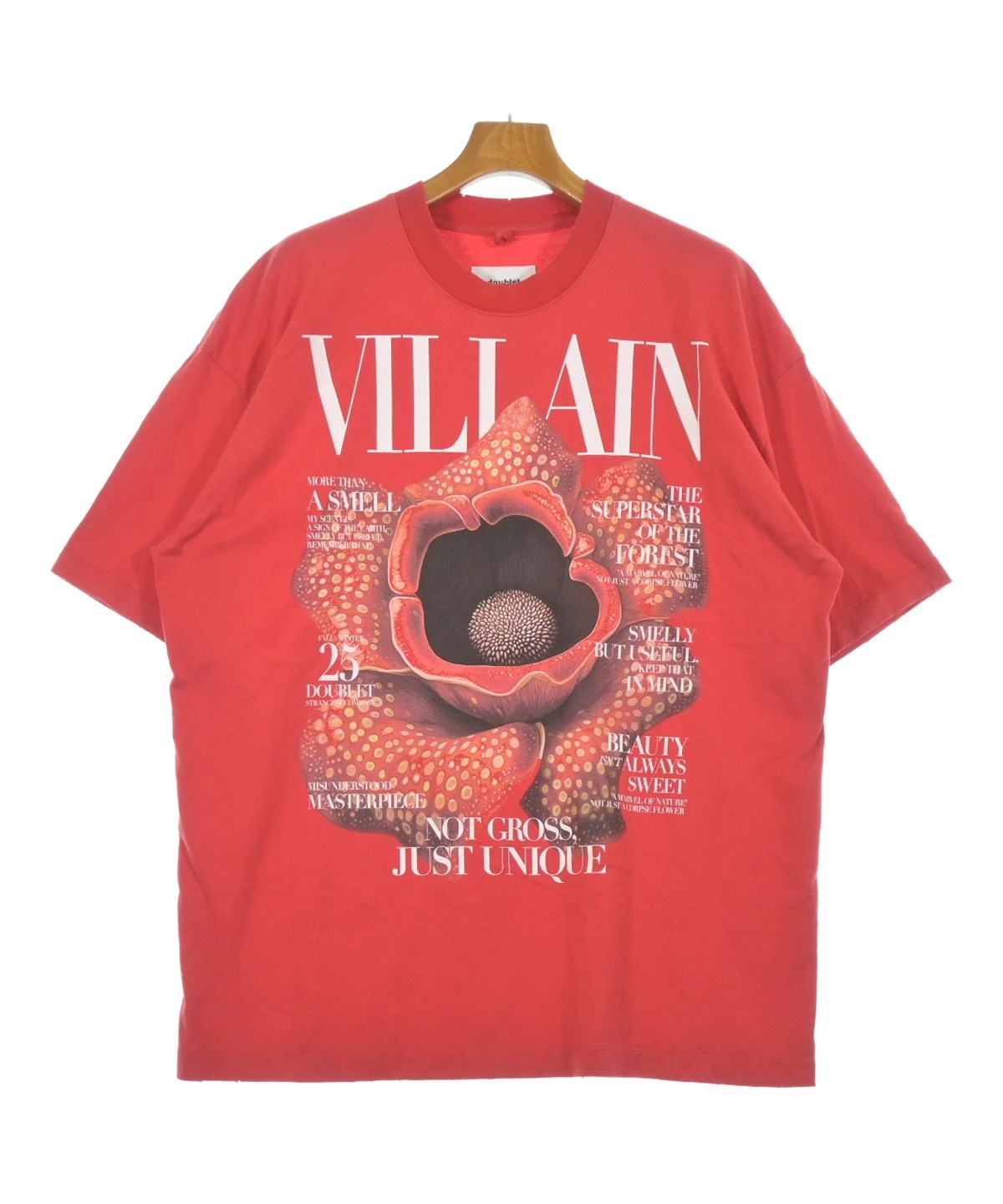 doublet（ダブレット）Tシャツ・カットソー 赤 サイズ:XL メンズ