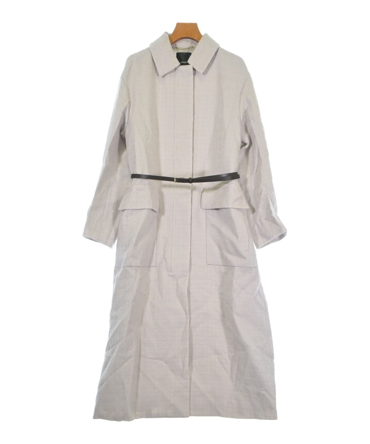 ebure（エブール）ステンカラーコート グレー サイズ:38(M位