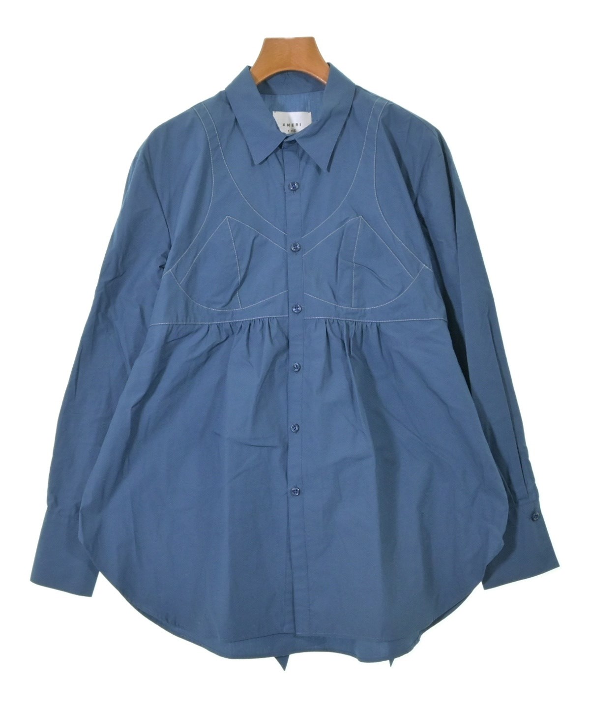 AMERI（アメリ）ブラウス 青 サイズ:F レディース/2200644309042