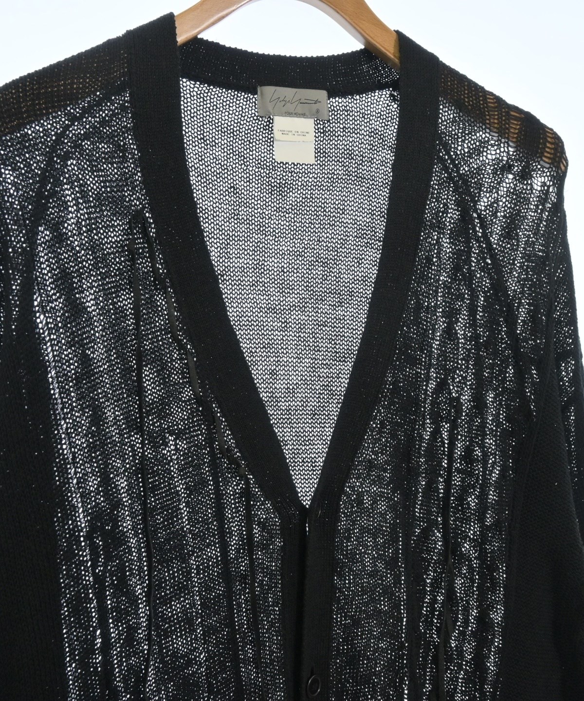 yohji yamamoto POUR HOMME（ヨウジヤマモトプールオム）カーディガン 黒 サイズ:-(XXL位) メンズ ...