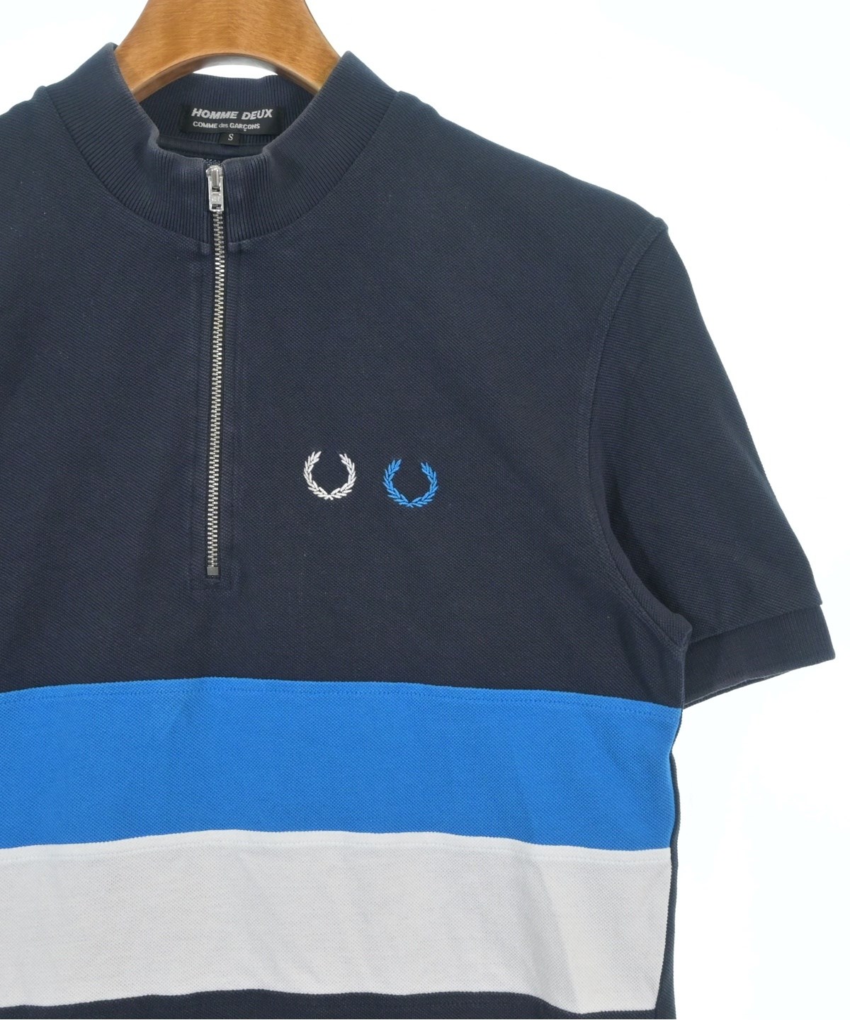 COMME des GARCONS HOMME DEUX（コムデギャルソンオムドゥ）ポロシャツ 紺 サイズ:S メンズ ...
