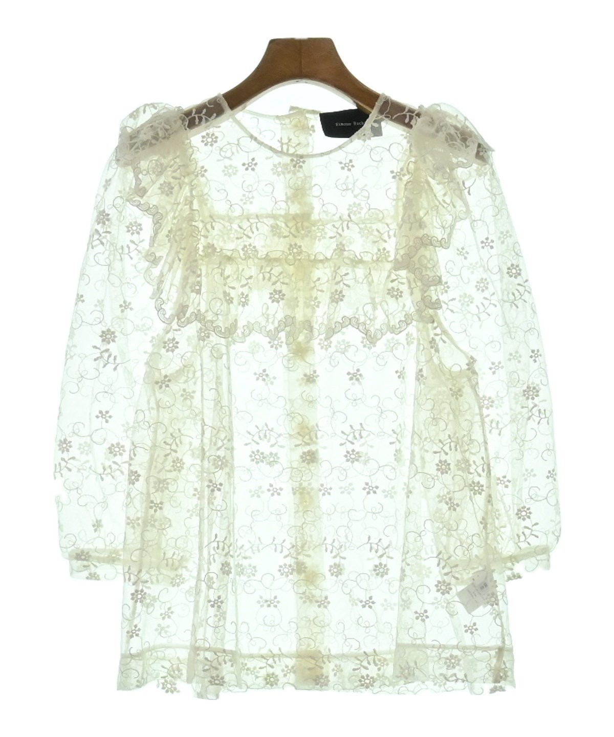 Simone Rocha(シモーネロシャ)ブラウス 白 サイズ:8(S位 Simone Rocha(シモーネロシャ)ブラウス 白 サイズ:8(S位
