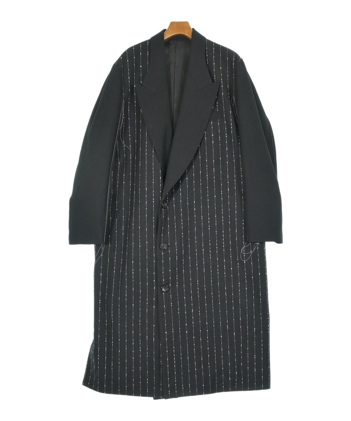 sulvam（サルバム）チェスターコート 黒 サイズ:L メンズ