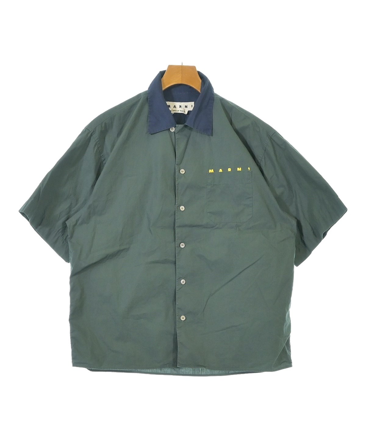 MARNI（マルニ）カジュアルシャツ 緑 サイズ:48(L位) メンズ