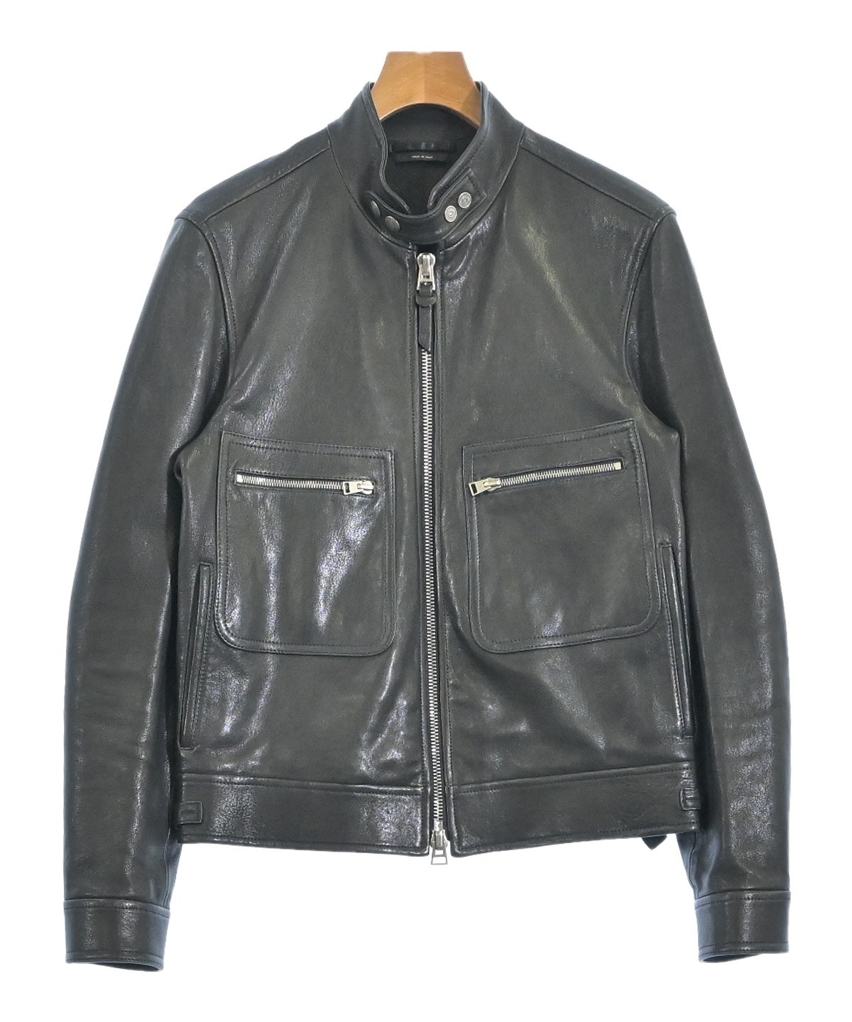 TOM FORD トムフォード ブルゾン（その他） メンズ 【古着】【中古】 TOM FORD（トムフォード）ライダース 黒 サイズ:48(L位) メンズ