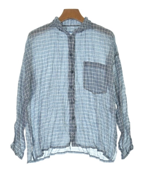 PLEATS PLEASE（プリーツプリーズ）カジュアルシャツ 青 サイズ:F