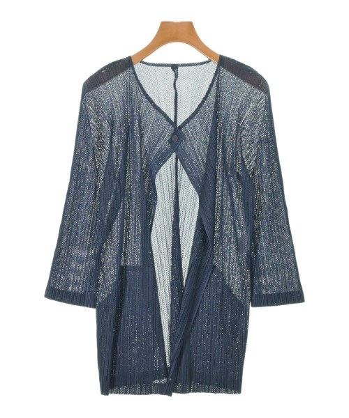 PLEATS PLEASE プリーツプリーズ カジュアルシャツ レディース 【古着】【中古】 PLEATS PLEASE（プリーツプリーズ）カジュアルシャツ 紺 サイズ:-(XL位