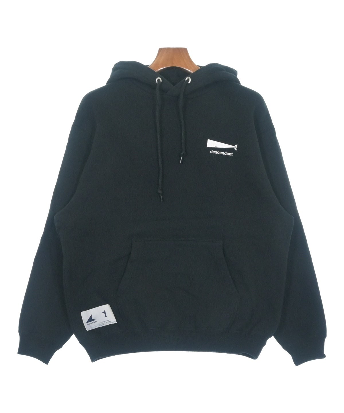 DESCENDANT（ディセンダント）パーカー 黒 サイズ:1(S位) メンズ