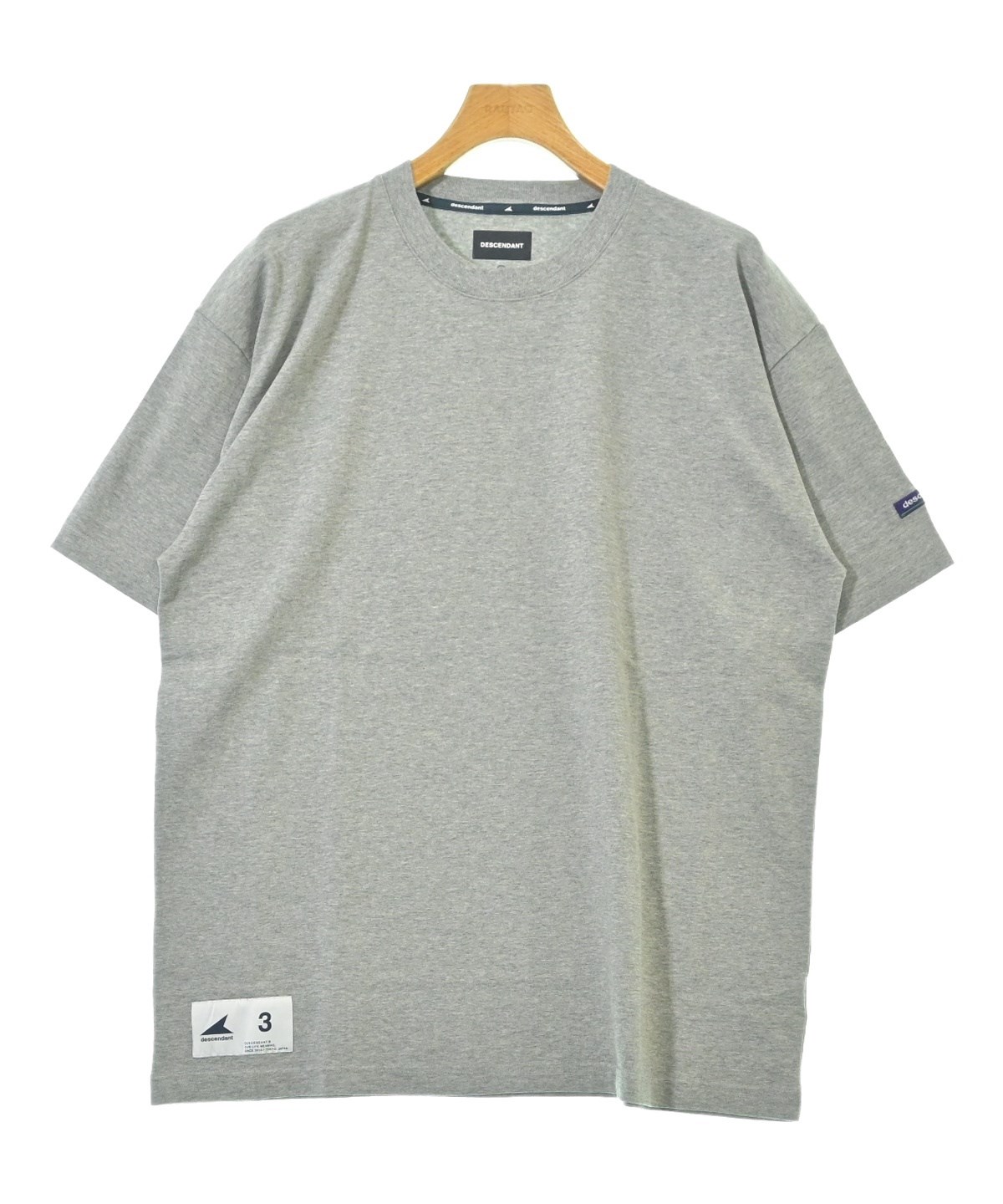 DESCENDANT ディセンダント Tシャツ・カットソー メンズ 【古着】【中古】 DESCENDANT（ディセンダント）Tシャツ・カットソー グレー サイズ:3(L