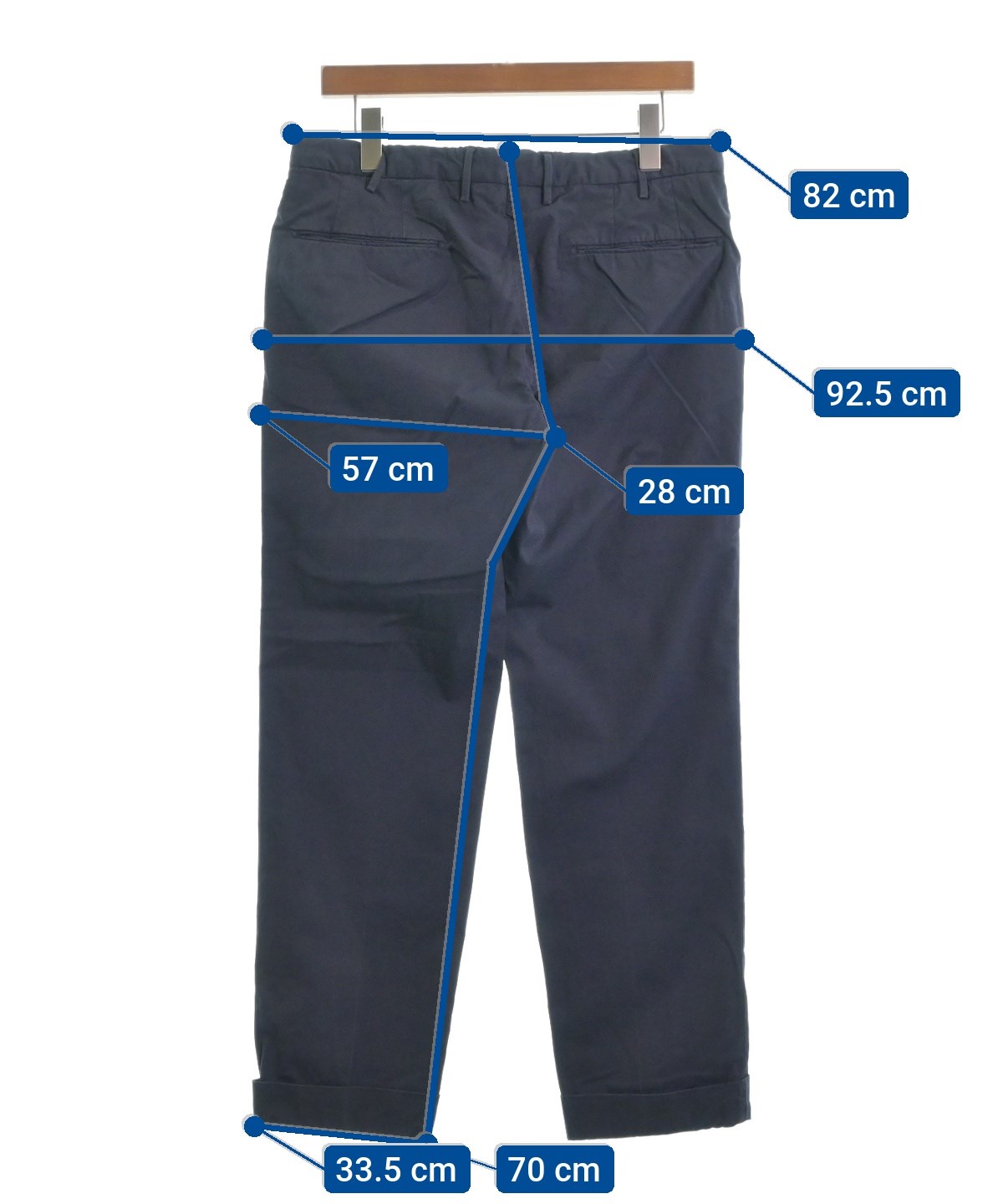 INCOTEX（インコテックス）チノパン 紺 サイズ:50(XL位) メンズ/2200534775025 |【公式】ブランド古着・中古通販はRAGTAG（ラグタグ）