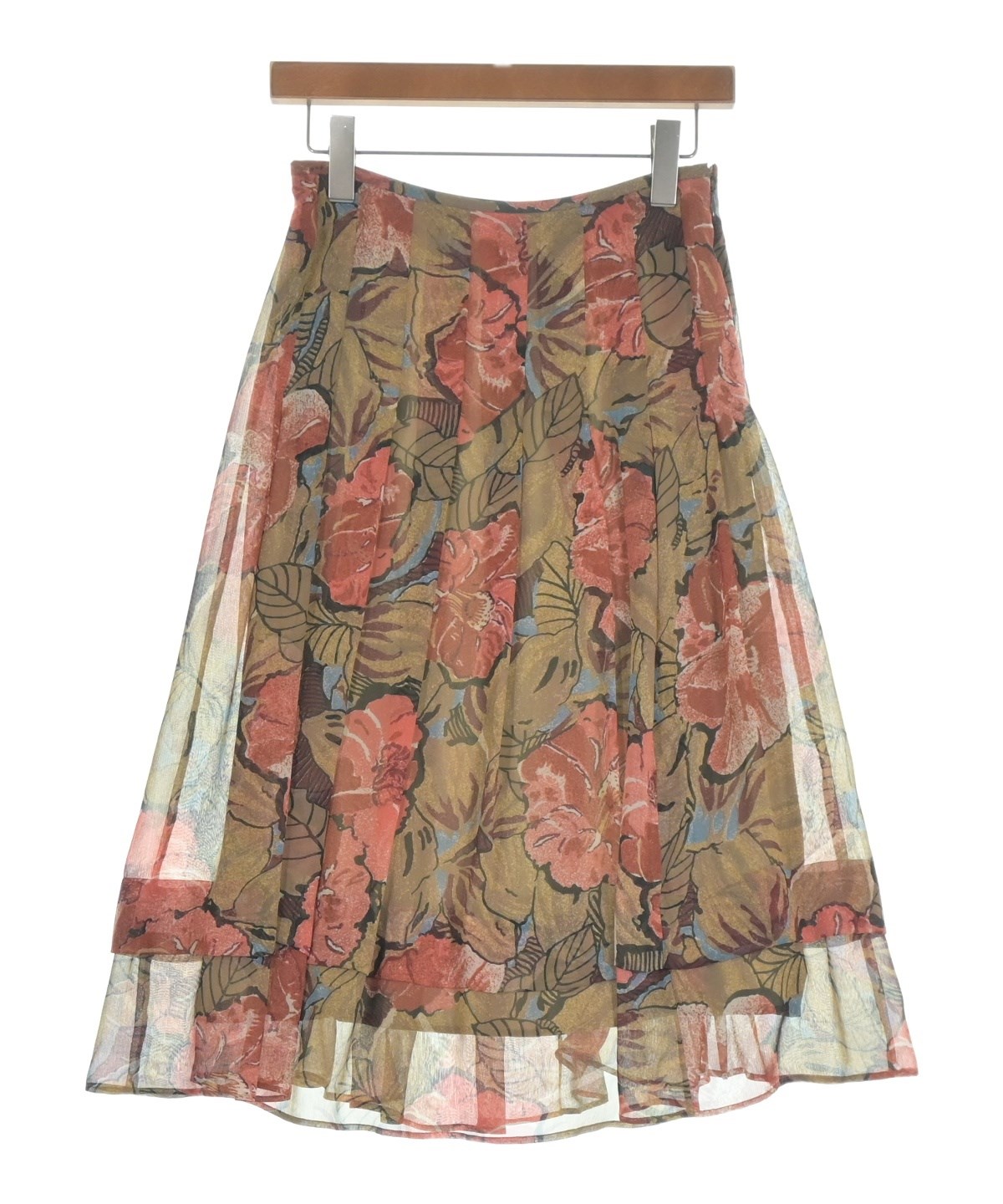 HIROKO KOSHINO（ヒロコ コシノ）ロング・マキシ丈スカート 茶 サイズ