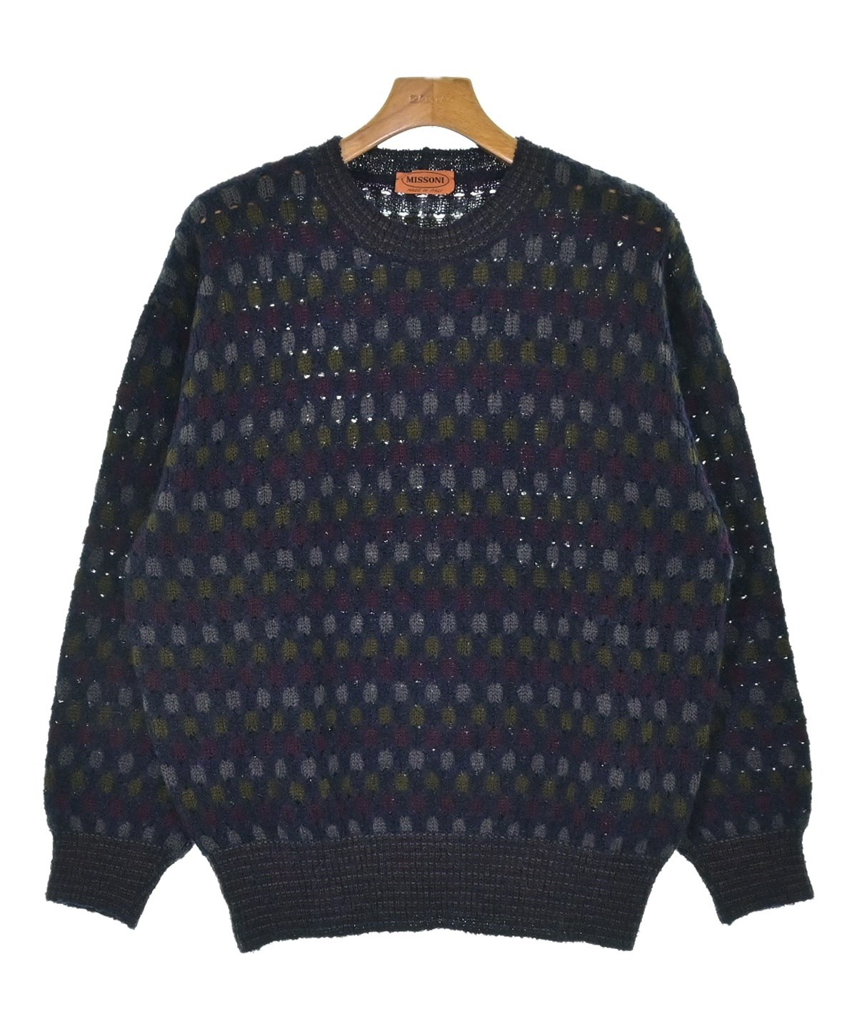 MISSONI（ミッソーニ）ニット・セーター 紺 サイズ:46(M位) メンズ